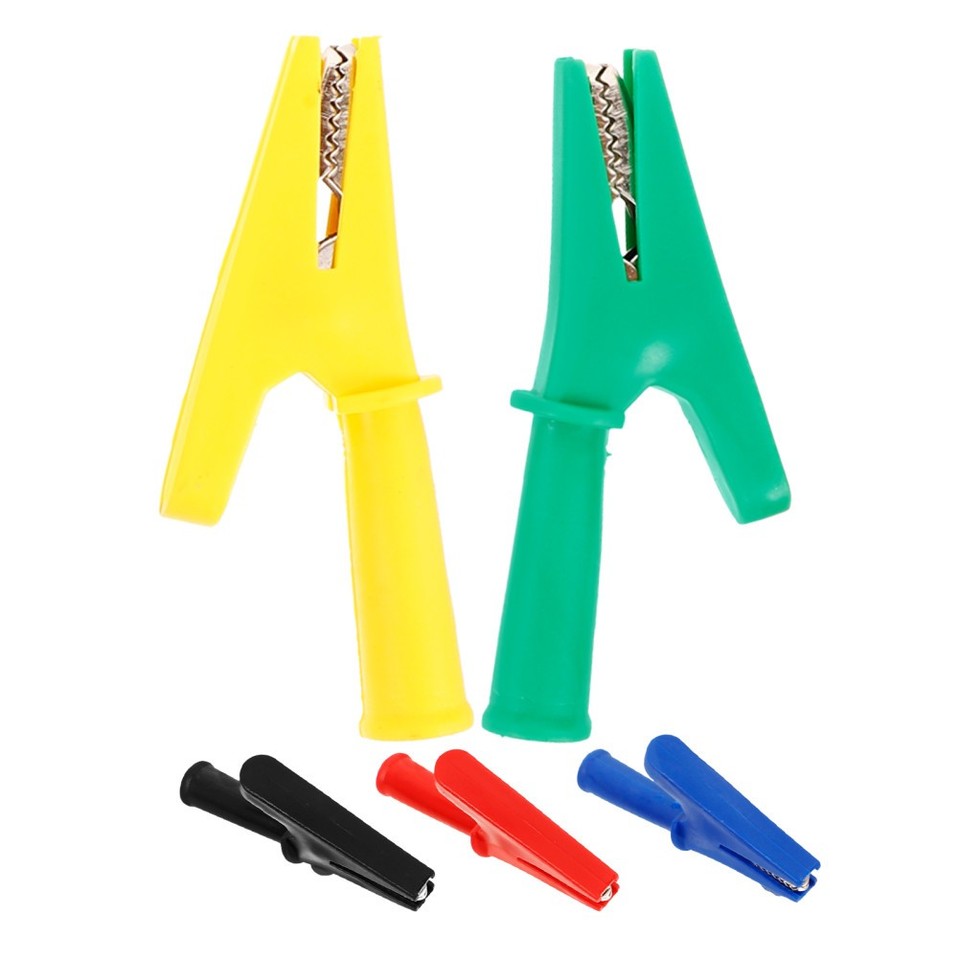 5 Pcs Insulated Hand Clip Aligatir Clips Electrical Testing Leads ...