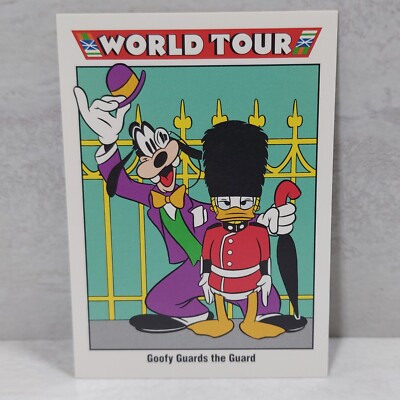 Impel Disney World Tour #200 London Goofy Guards The Guard Trading Card ...