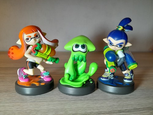 Amiibo lot Splatoon Fille Inkling Garçon Inkling Calamar Inkling ...