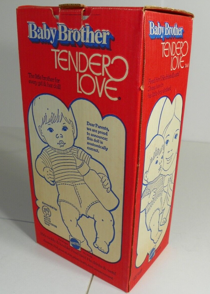 Vintage 1975 Mattel Tender Love Baby Brother Doll *NEW IN BOX ...