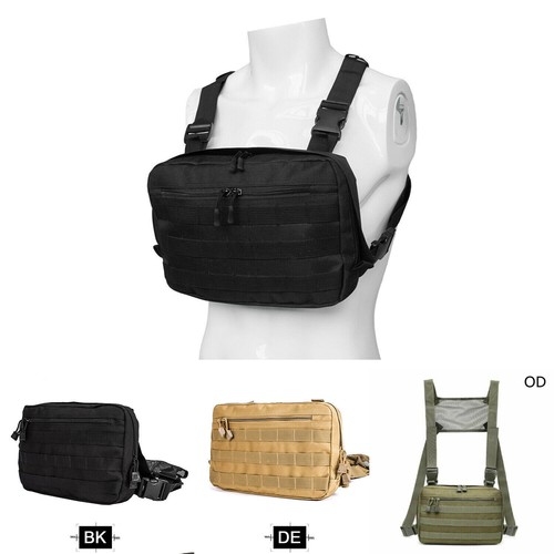 Tactical Recon Kit Bag Molle Pouch Chest Rig Bag Multi-Purpose EDC ...