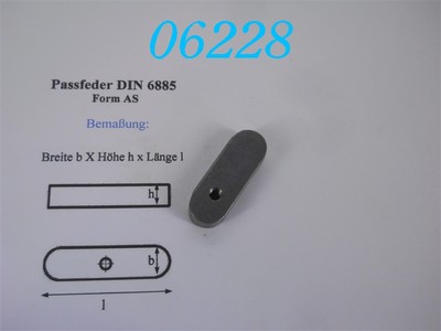 PASSFEDER AS 18 x 11 x 50 HOHE FORM -DIN 6885- | eBay.de