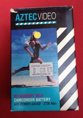 Aztec Video 6V 2700mAh No Memory Ni-Cd Camcorder Battery Camera AZ ...
