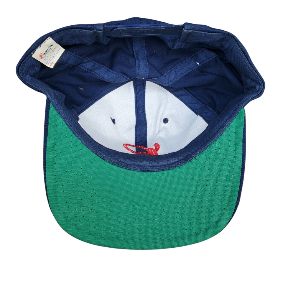 Red "C" Snapback Blue Trucker Hat Embroidered Yupoong Cap | eBay