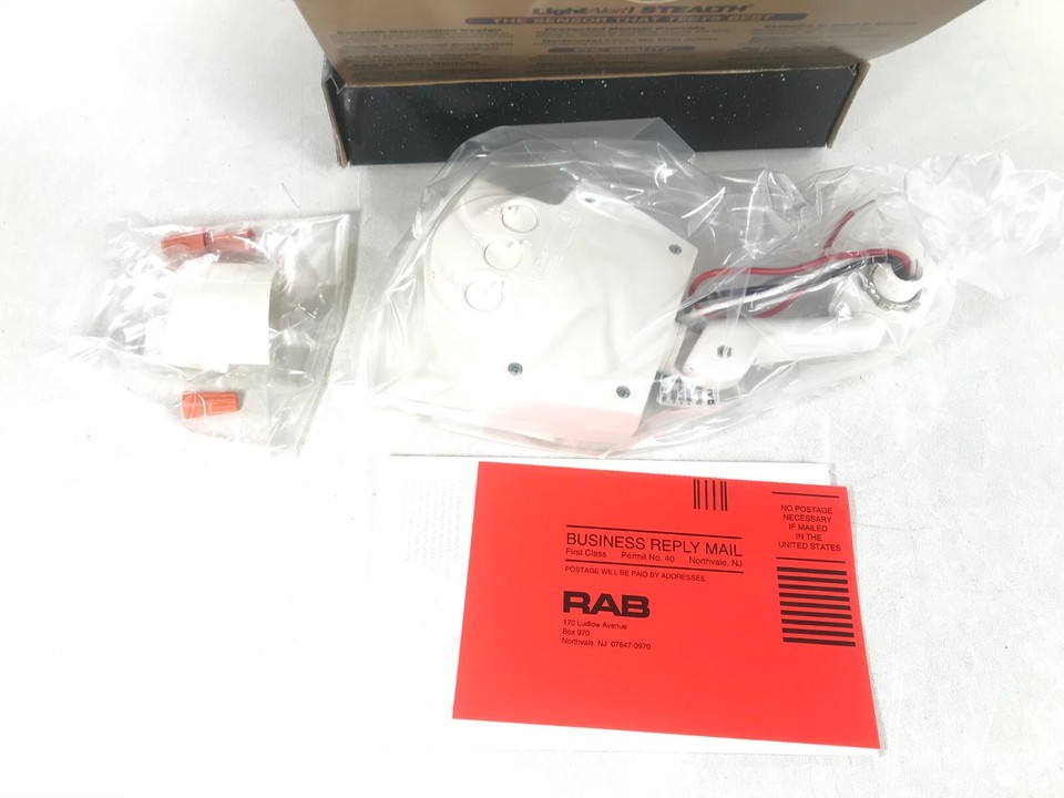 RAB Lighting Stealth STL200W Outdoor 200° Motion Sensor 1000w 120v ...