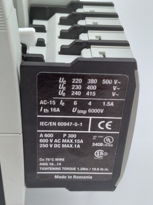 Eaton DIL M40-XTCE040D Motor Starter Contactor with DIL M150-XHIC22 ...