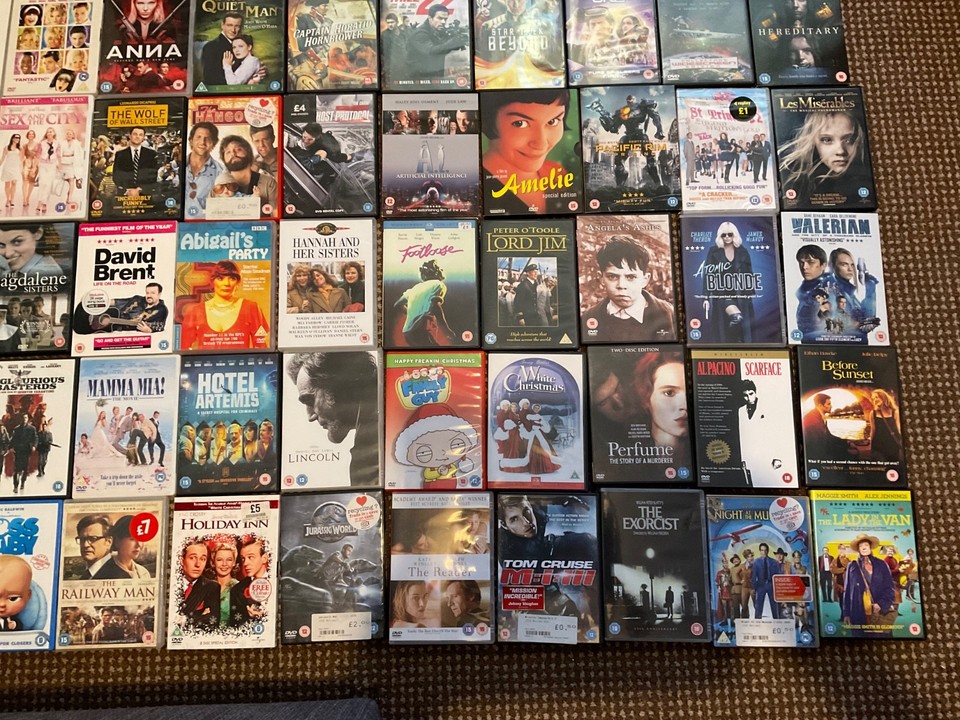 Bundle of 60 DVDs, various genres, used Lot #2 | eBay UK