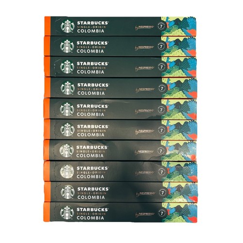 STARBUCKS Nespresso Colombia Medium Roast Coffee Capsules 100ct BBD 4/ ...