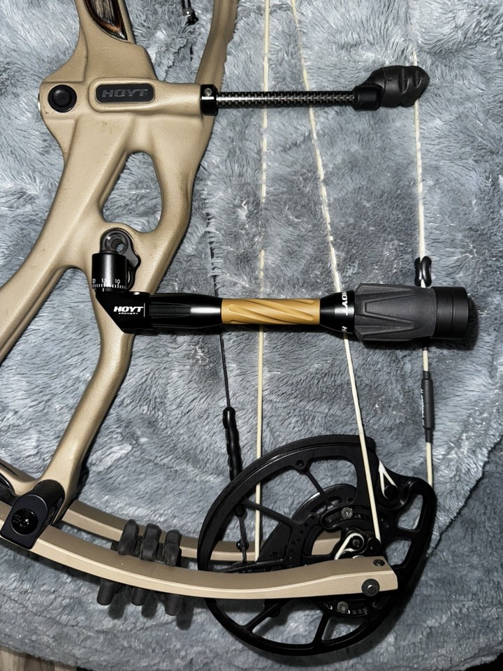 Hoyt RX7 Ultra Hamskea Epsilon Ultraview Slider Compound Bow Setup 60 ...