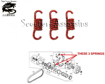 2000rpm RACE CLUTCH SPRINGS for SYM 125cc Scooters | eBay UK