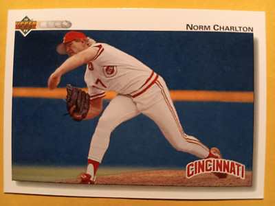 NORM CHARLTON CINCINNATI REDS 1992 UPPER DECK BASEBALL CARD #677 | eBay