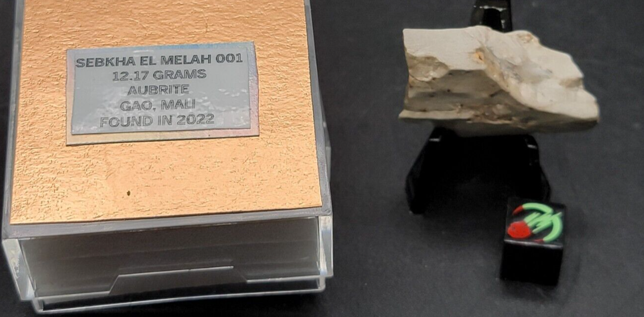 SEBKHA EL MELAH 001 12.17g Meteorite, Aubrite Crystal, IMCA#s 6236/7294 ...