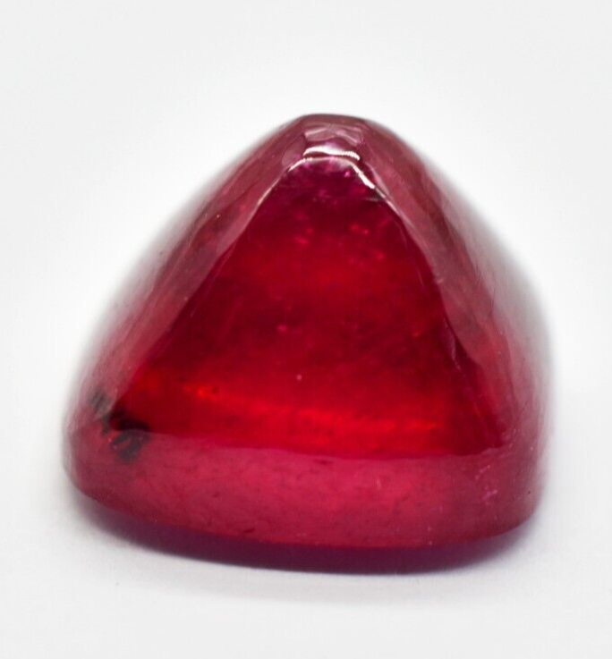 Natural Ruby Sugarloaf Gemstone Cabochon Flat Back 10X9X7.50 MM Size 7. ...