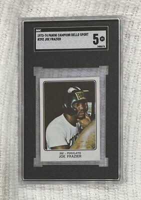 Joe Frazier 1973 Panini Campioni Dello Sport #292 Boxing Sticker SGC 5 ...