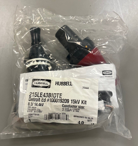 HUBBELL LOADBREAK ELBOWS IS200LE 15KV Kit 200AMPS 8.3/14.4kV | eBay