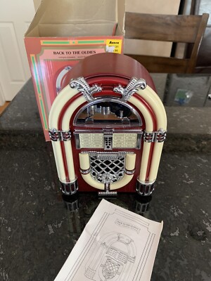 Mini Jukebox AM FM Radio 1940s Replica NOS Working With Light 8” | eBay