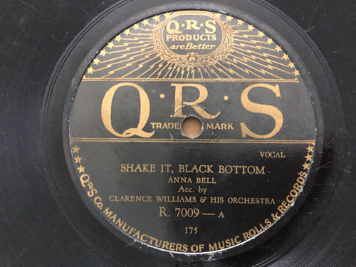 QRS Record 78 rpm 7009 Clarence Williams Anna Bell SHAKE IT BLACK ...