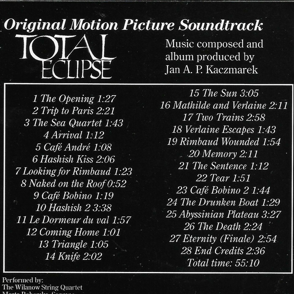 Total Eclipse [Original Motion Picture Soundtrack] by Jan A.P ...