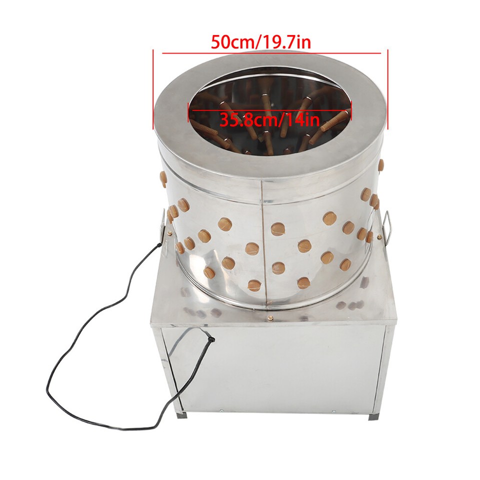 1500w Power 110V Feather Plucker Stainless Steel Drum Chicken Plucker ...