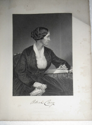 Alice Cary, poet - steel engraving - 1876 - Duyckinck Internationale ...