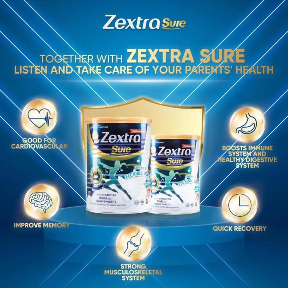 8 X Zextra Sure Milk For Knee Back Pain Bone Strengthen 400g - Fast ...