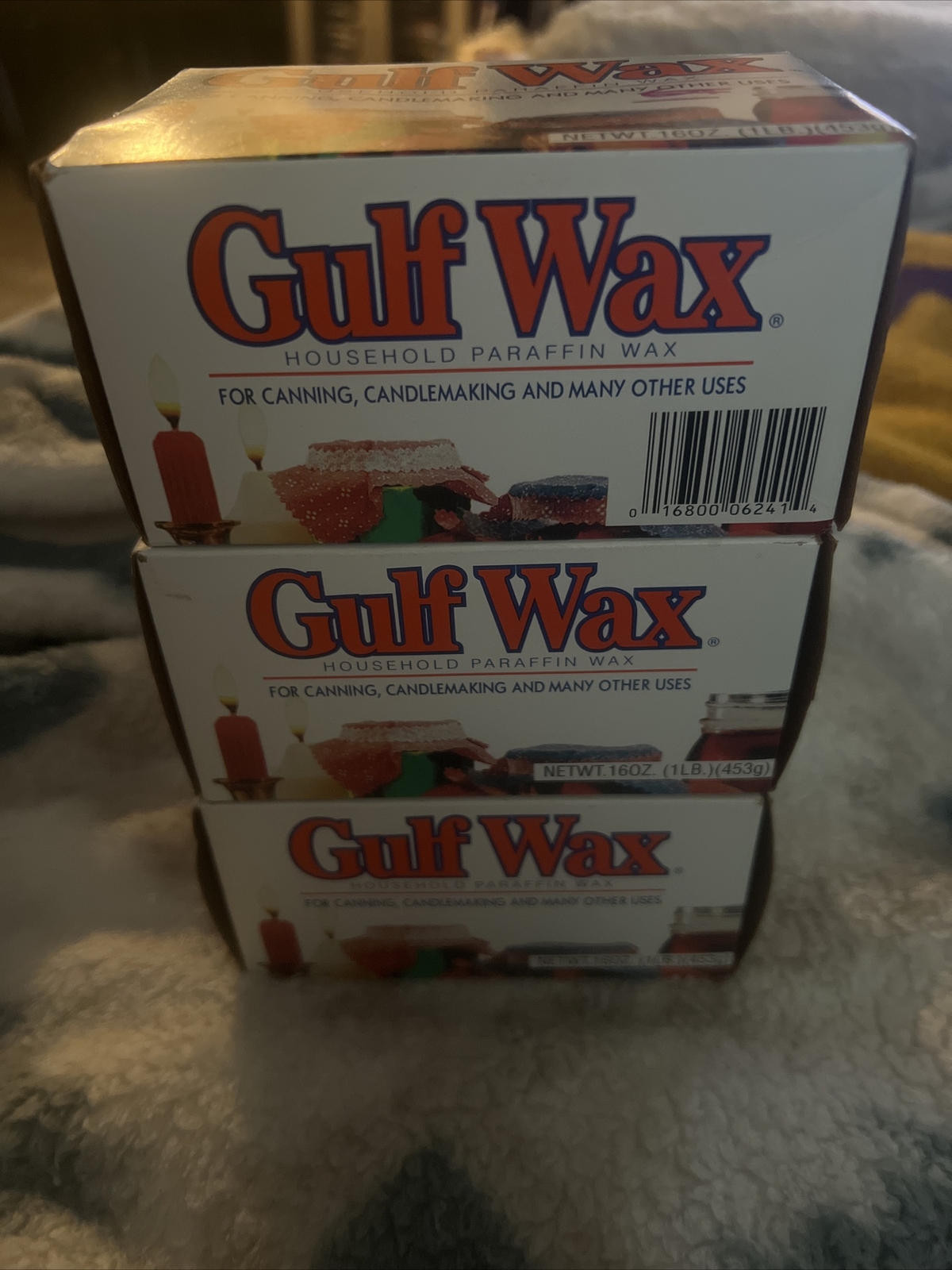 Gulf Wax Paraffin 16oz. 4 4oz Wax Bars for Candle Making Canning and ...