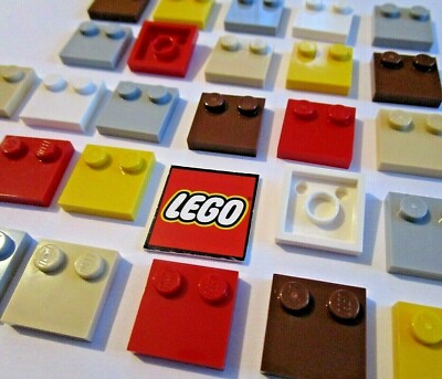 LEGO 2x2 Tile Bricks with 2 Studs (Packs of 8) - Choose Colour NEW ...