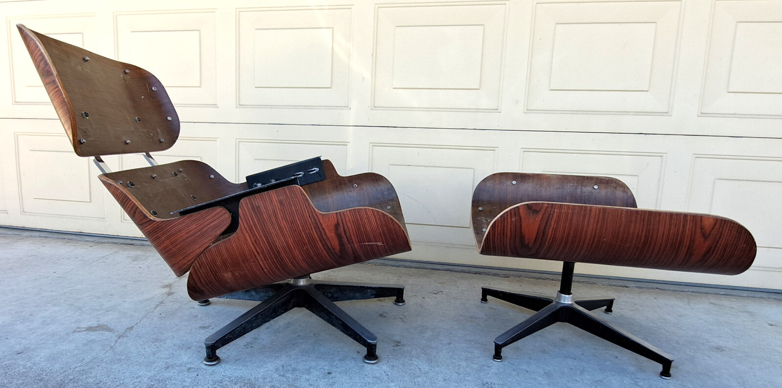Eames Lounge Chair and Ottoman - no cushions | eBay