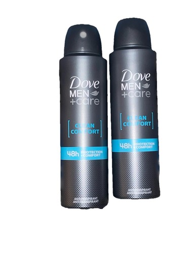 2 Pack Dove Men + Care Clean Comfort Antiperspirant Deodorant Spray ...
