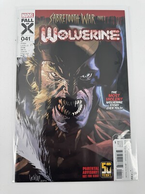 WOLVERINE #41 2nd SECOND PRINTING LEINIL YU VARIANT - KEY SABRETOOTH ...
