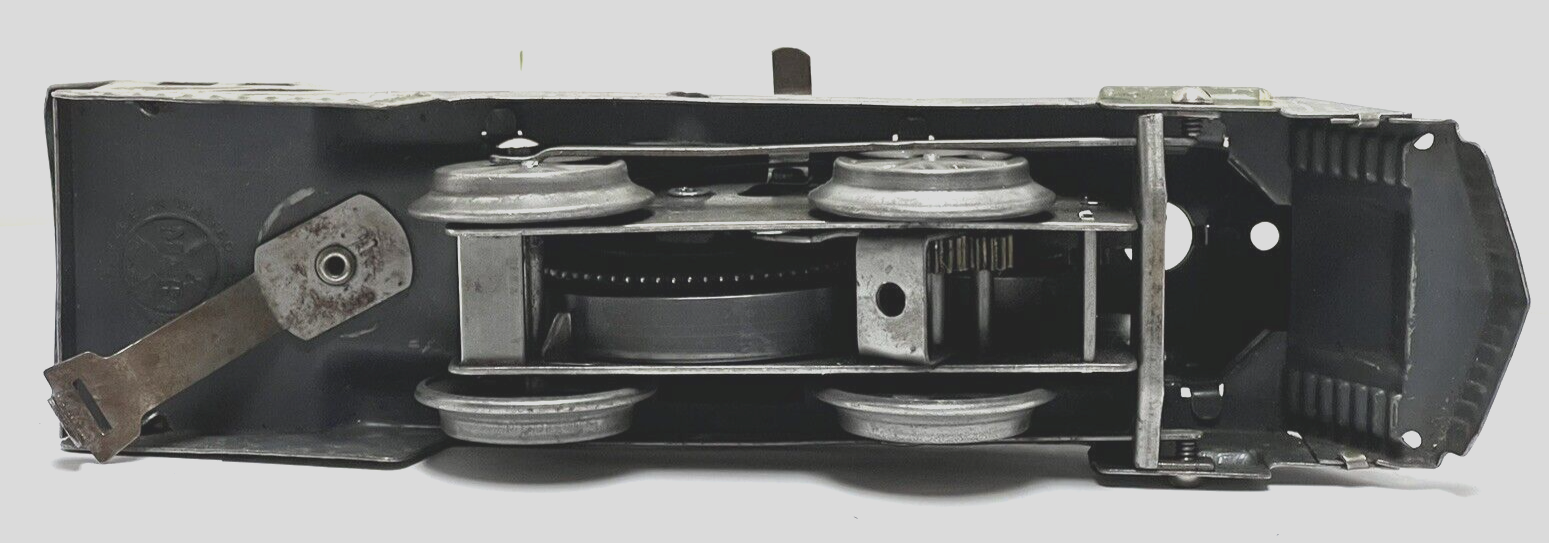 VINTAGE MARX 897 TRAIN LITHOGRAPH ARMY WIND-UP, BELL RINGING LOCOMOTIVE ...