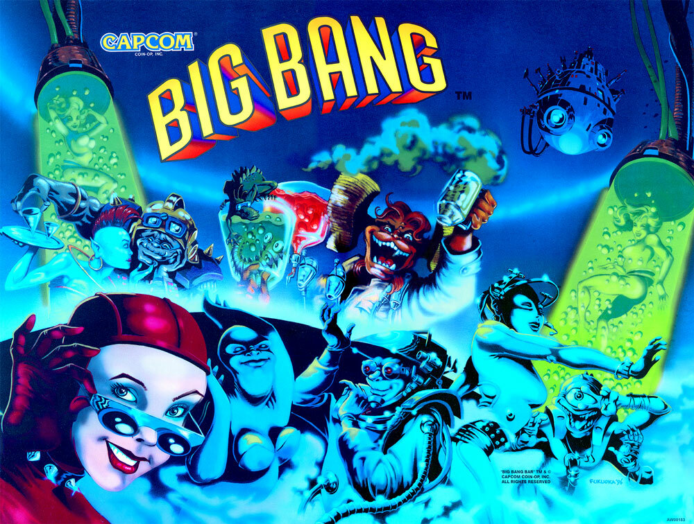 CAPCOM Big Bang Bar Pinball Machine TRANSLITE | eBay