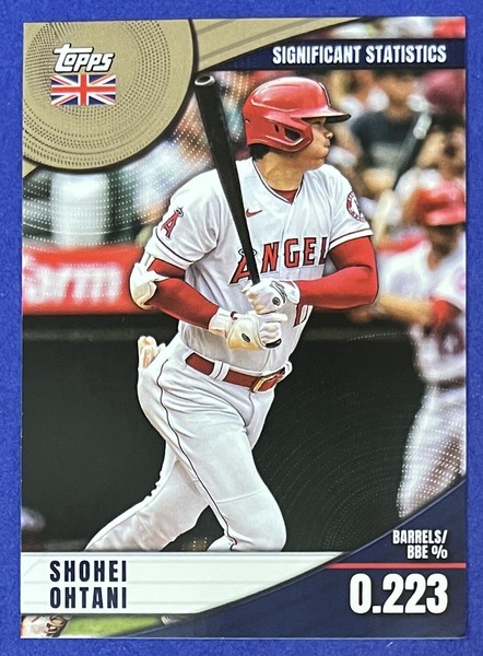 2022 Topps UK Edition - Significant Statistics Gold #SS-2 Shohei Ohtani ...