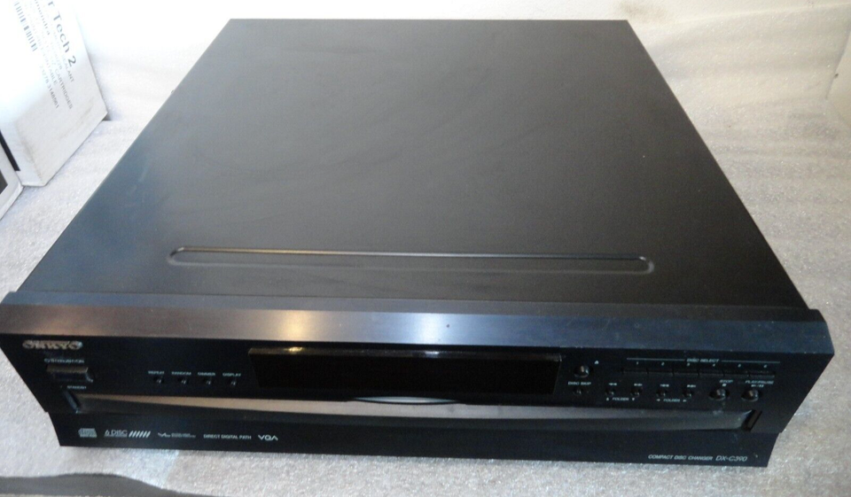 Onkyo 6 Disc CD Changer Player DX-C390 Black w/ Remote Tested Works ...