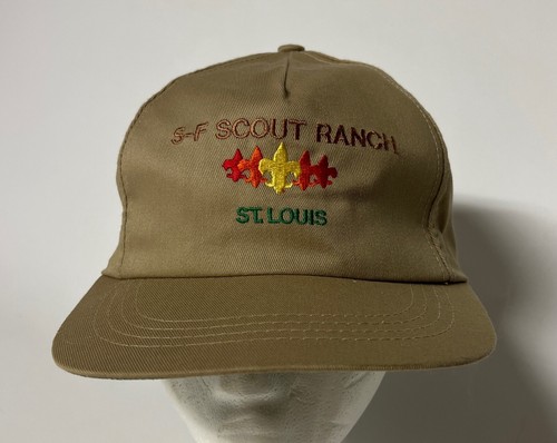 Vintage Boy Scouts BSA S-F Scout Ranch St. Louis MO Brown Adjustable ...