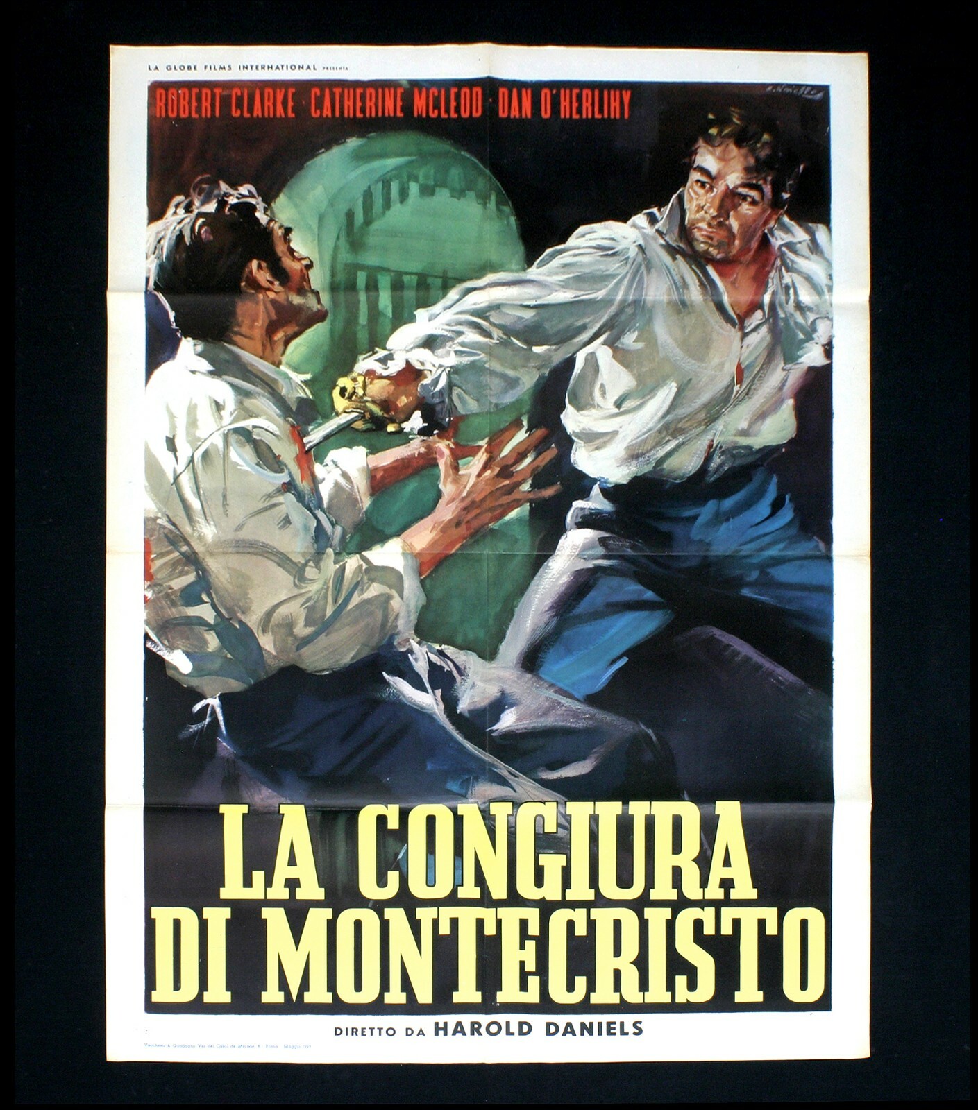 LA CONGIURA DI MONTECRISTO manifesto poster O'Herlihy Sword of Venus ...