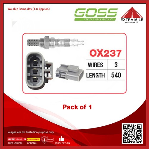 Goss Oxygen Sensor Nissan Three Wire Length [540mm] - OX237 | eBay