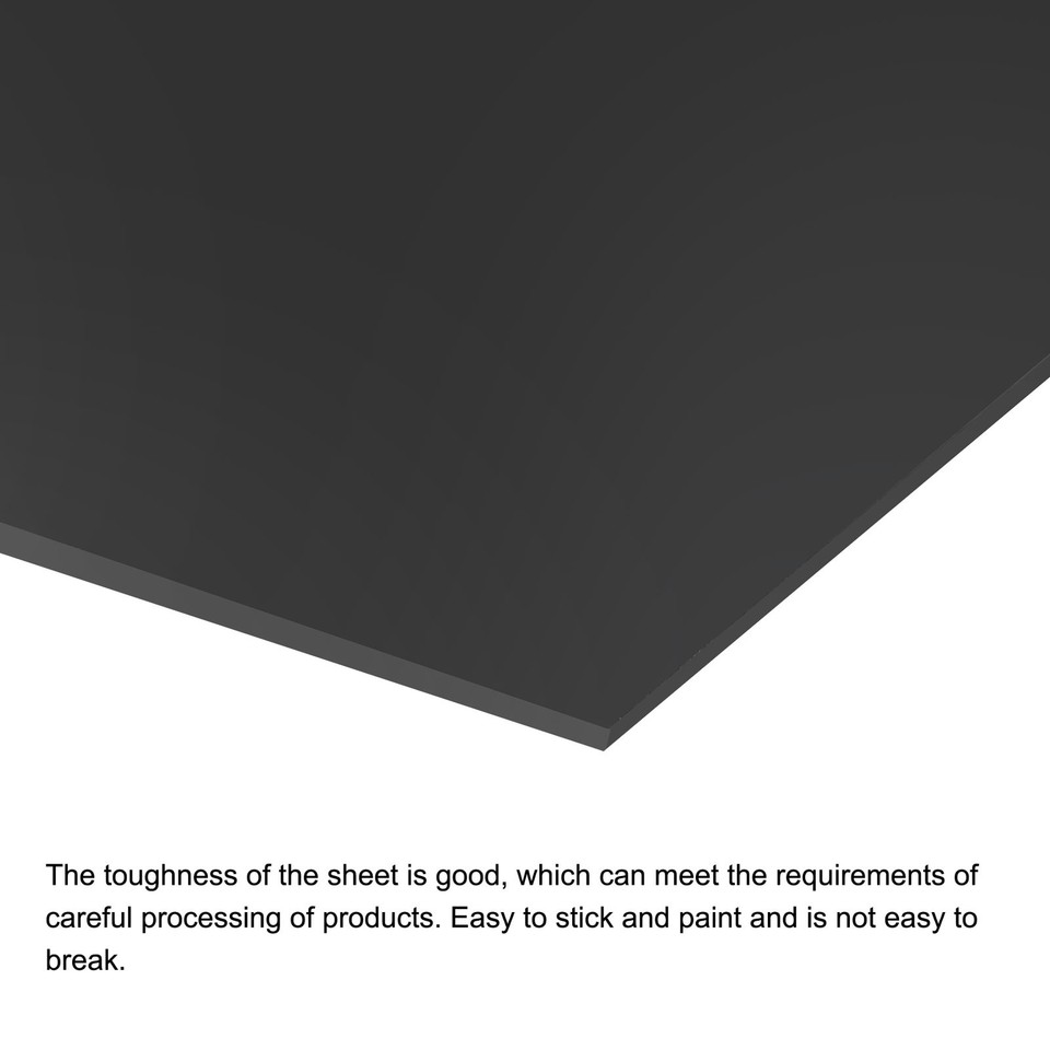 ABS Plastic Sheet 12" x 8" x 0.06" ABS Styrene Sheets Black 2 Pcs | eBay