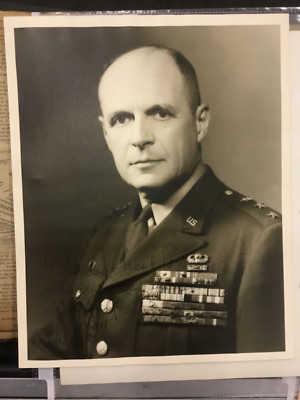 KOREAN WAR ERA Signed Photo of GENERAL MATT RIDGEWAY - 1950 | eBay