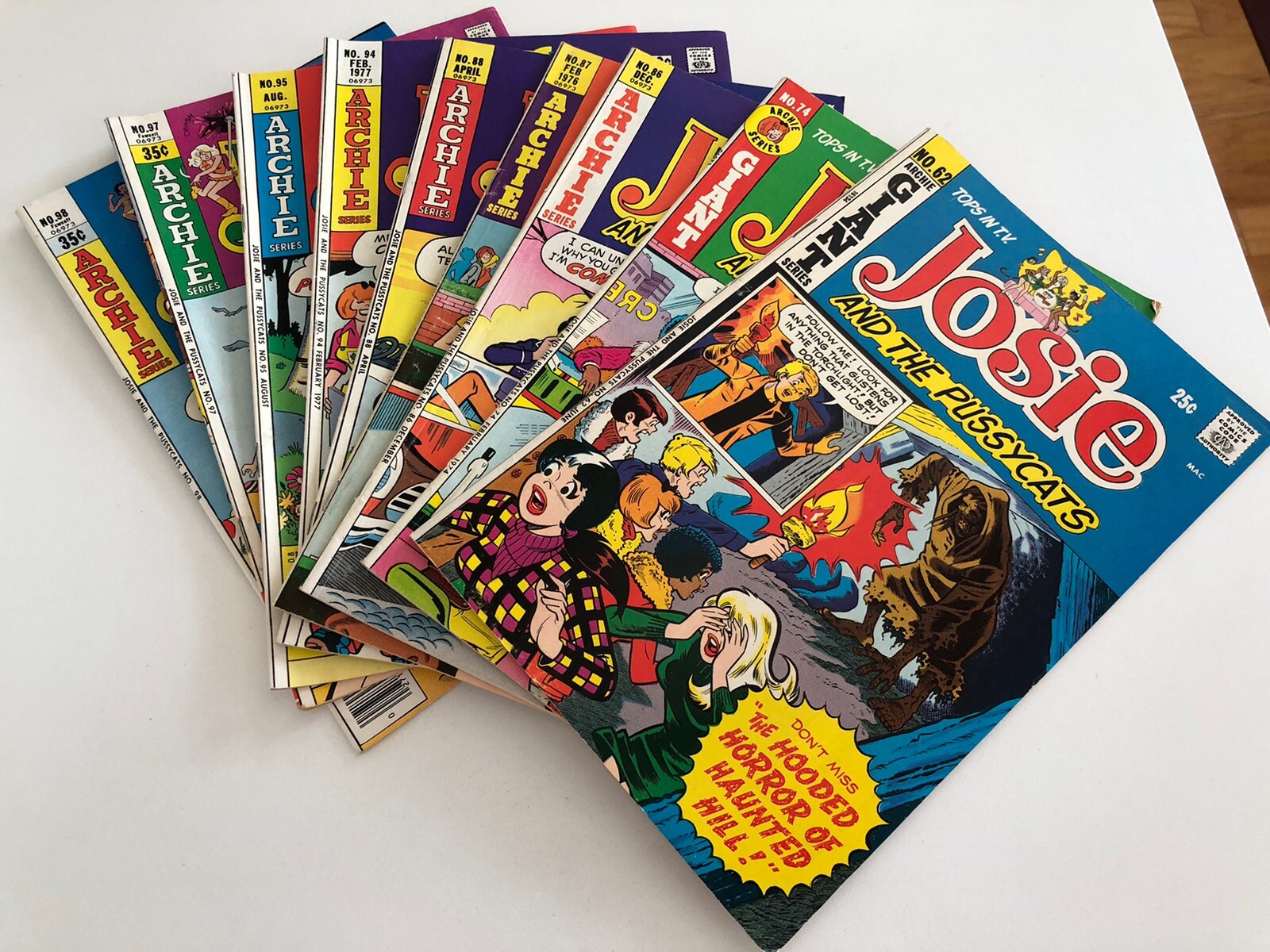 Vtg Josie and The Pussycats Archie Series Comic Books Lot 1972-78 Lot ...