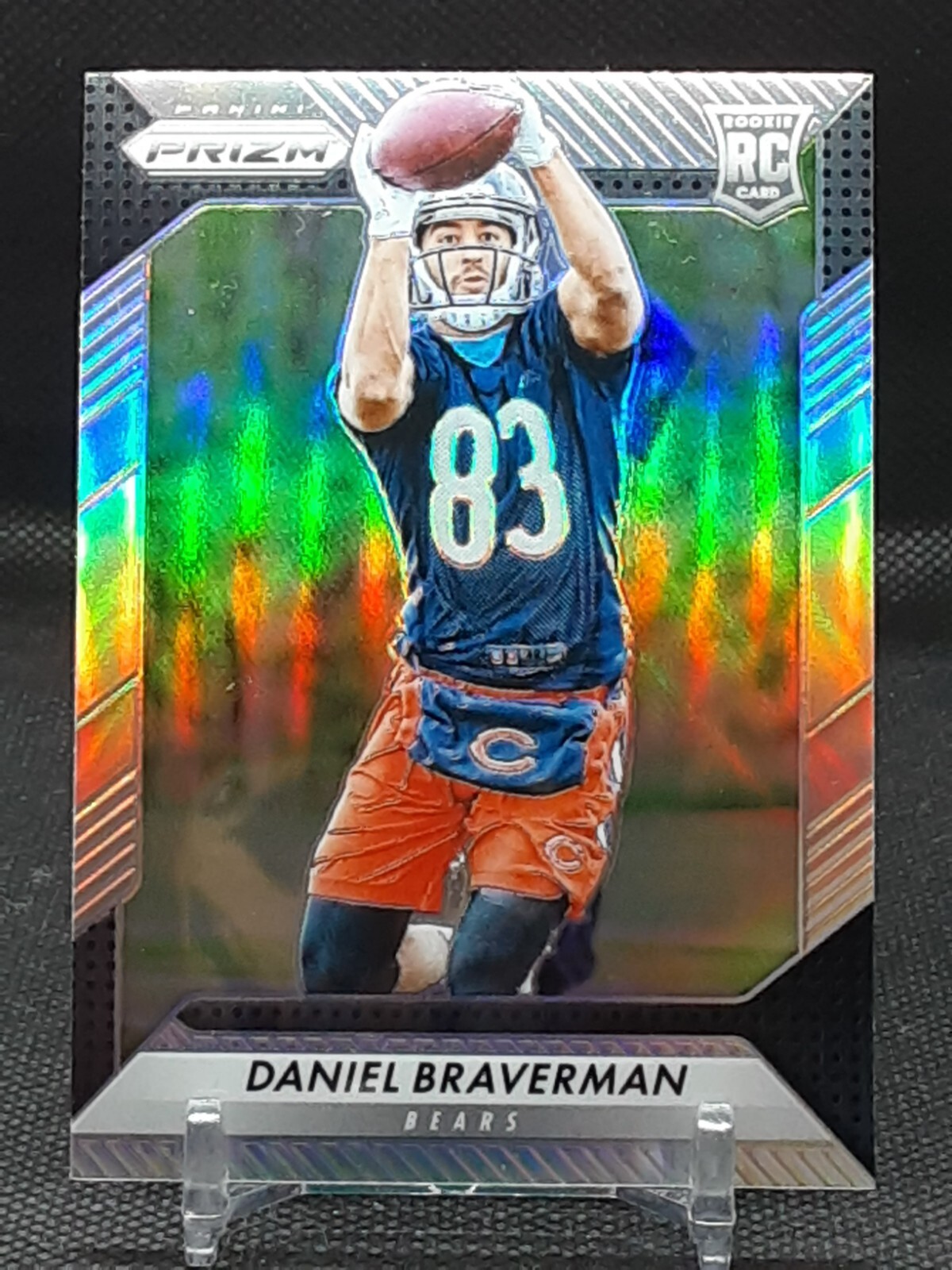 DANIEL BRAVERMAN 2017 PRIZM SILVER PRIZM BEARS WESTERN MICHIGAN BRONCOS ...