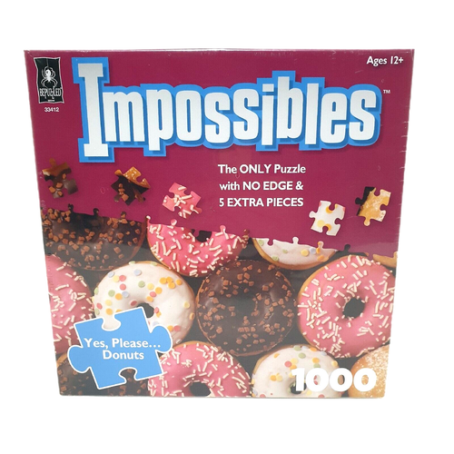 Bepuzzled Impossibles Yes Please Donuts Jigsaw Puzzle 1000 Pce 48cm x ...