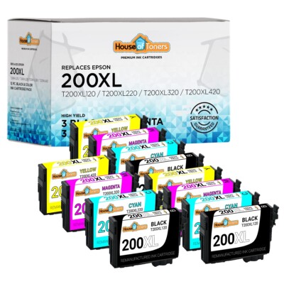 200XL Fits Epson T200XL Ink Cartridge for Epson T200XL Workforce WF ...