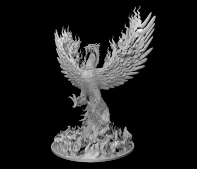 Dragon Phoenix Monster Manual 28mm Scale DND D&D Tabletop Mini | eBay
