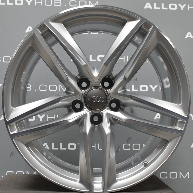Set Genuine Audi R8 19" Inch V8/v10 5 Twin Spoke Matt Black Alloy ...
