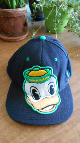 Oregon Ducks Snapback Hat Cap Green Yellow Men Adjustable Embroidered ...