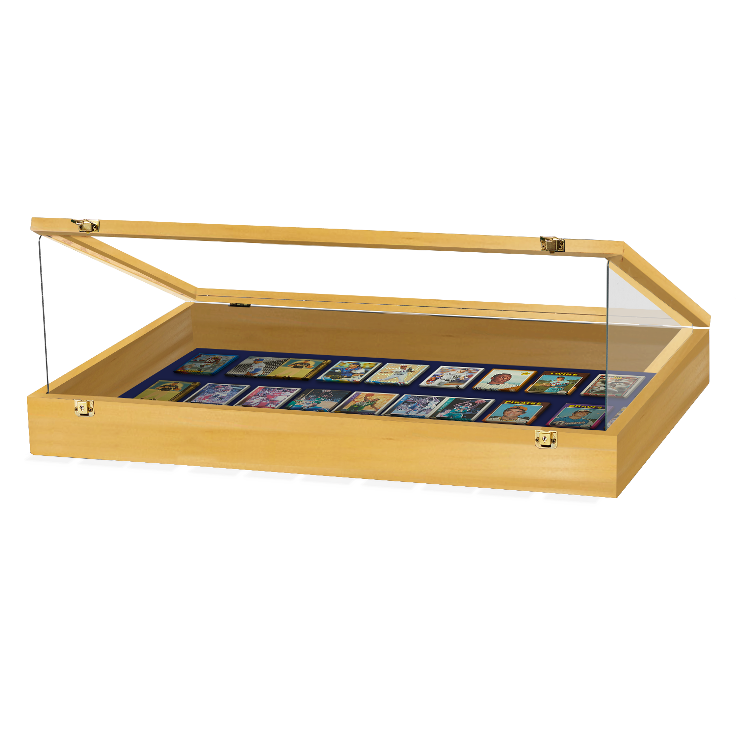 Trade Show Display Case Portable Baseball Card Display- Jewelry Case ...