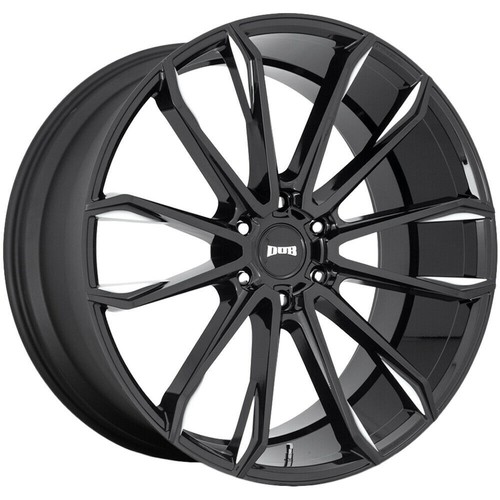 4-New 24" DUB S252 Clout Wheels 24x10 6x5.5/6x139.7 30 Black Milled ...