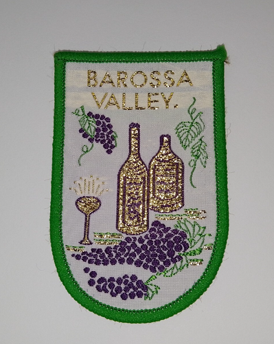 Barossa Valley South Australia Vintage Souvenir Woven Patch Badge Wine ...