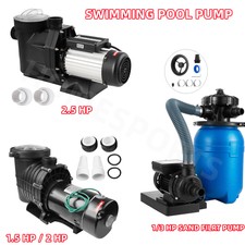 Hayward Ec65 De In-ground Swimming Pool Filter System W/1 HP Super Pump ...